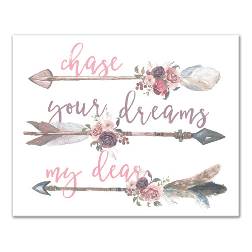 Harriet Bee Kulp Chase Your Dreams My Dear Canvas Art | Wayfair