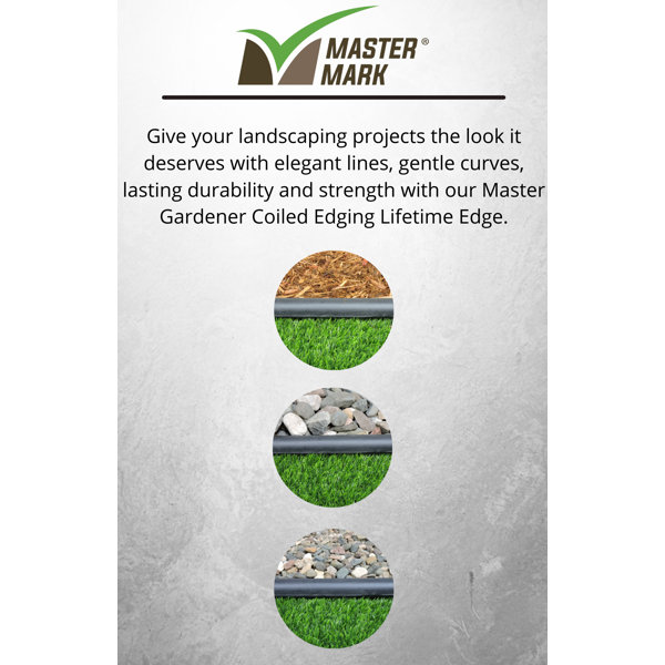 Master Mark Plastics Master Gardener Lifetime Coiled Edging 5 in x 40 ...