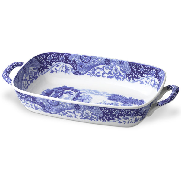 Spode Blue Italian Rectangular Porcelain Platter & Reviews | Wayfair