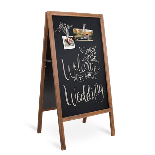 Loon Peak® Magnetic Free Standing Chalkboard & Reviews | Wayfair