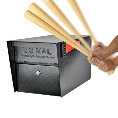 Mail Boss Street Safe Latitude Front & Rear Access Locking Post Mounted ...