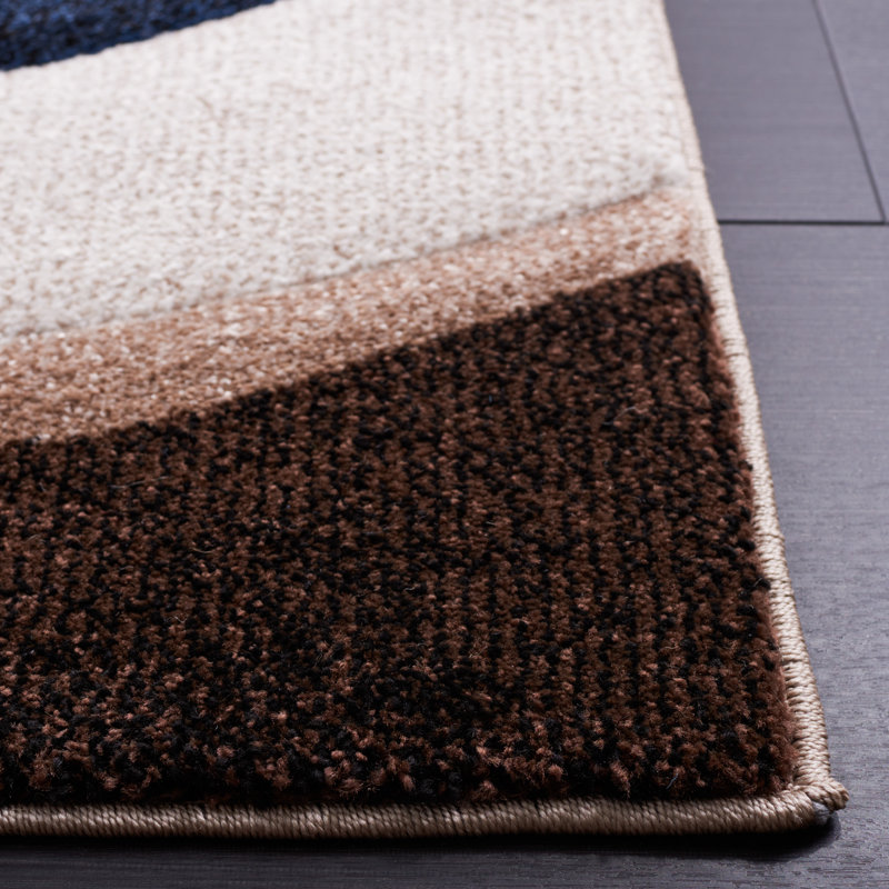 Wade Logan® Dubberly Performance Beige/Blue/Brown/White Rug & Reviews ...