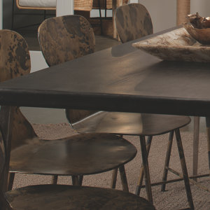 Jamie Young Company Mccallan Metal Chair In Acid Washed Metal | Perigold