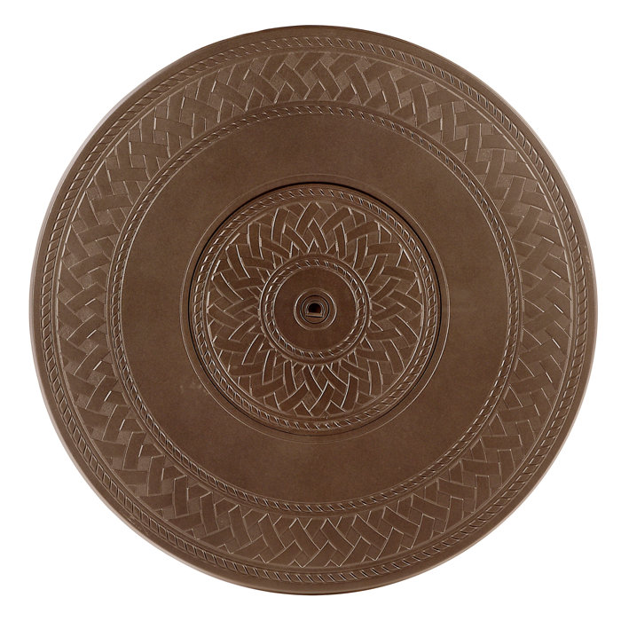 Lark Manor Delrick 24.5'' H x 34'' W Aluminum Propane Outdoor Fire Pit ...