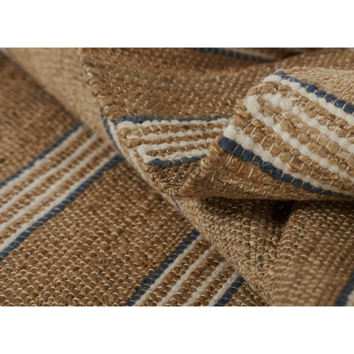 Erin Gates by Momeni Handmade Flatweave Jute/Sisal Blue Rug | Wayfair