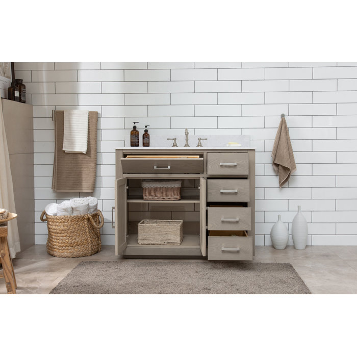 Sand & Stable Ingalls 42'' Free-standing Single Bathroom Vanity with ...