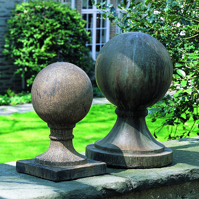 Campania International, Inc Small Sphere Square Base Finial Statue ...