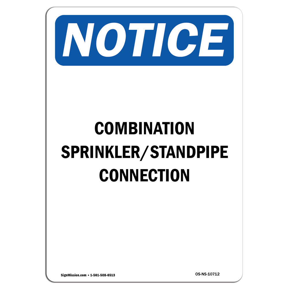 SignMission Combination Sprinkler Standpipe Sign | Wayfair