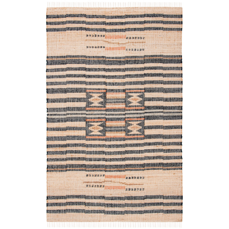 Foundstone™ Zeke Flatweave Brown/Black Rug & Reviews | Wayfair