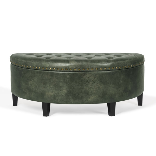 Red Barrel Studio® Zalayah Faux Leather Upholstered Storage Bench | Wayfair