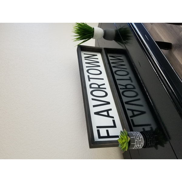 August Grove® Flavortown Sign Wall Décor | Wayfair