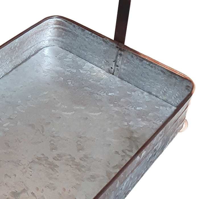 Gracie Oaks Rustic Style Metal Crockery Holder Utensil Crock & Reviews ...