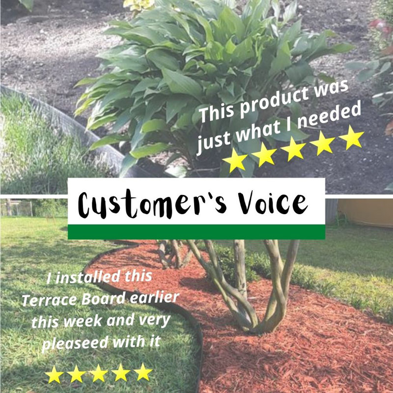 Master Mark Plastics 5 in. H x 40 ft. W Terrace Board Edging & Reviews ...