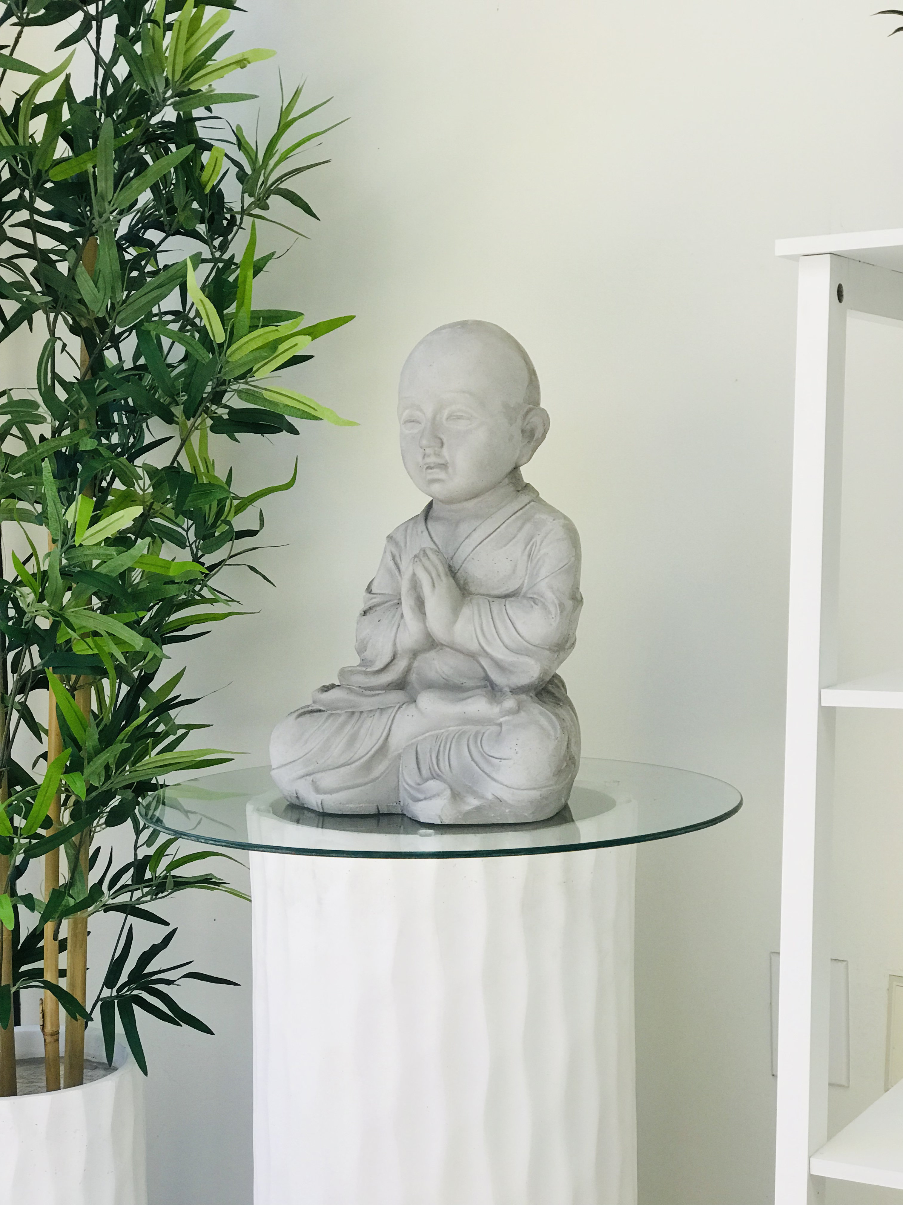 Dakota Fields Hauge Lightweight Sitting Praying Monk Statue | Wayfair