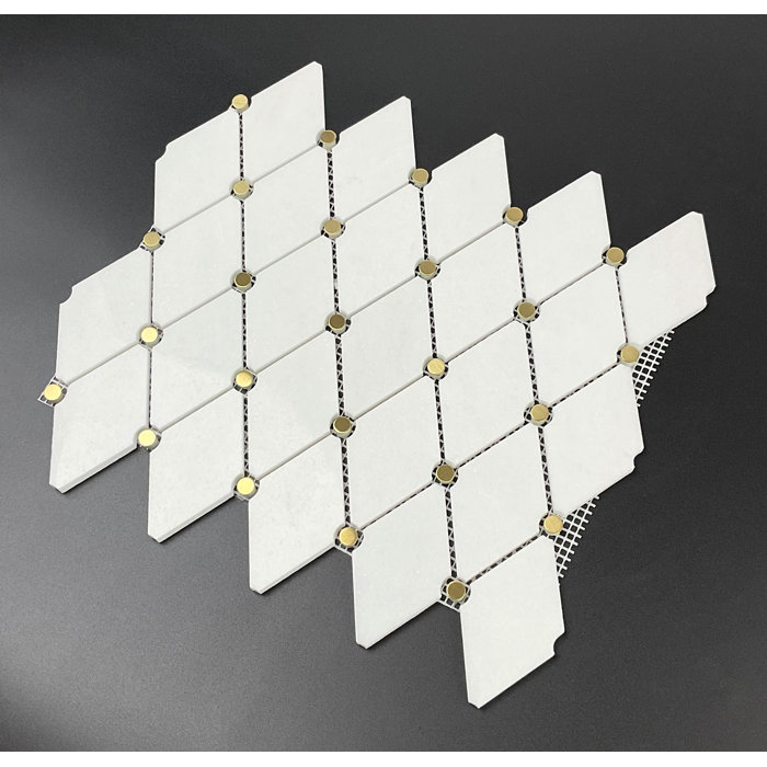 ES Stone Thassos Marble Mosaic Wall Tile & Reviews | Perigold