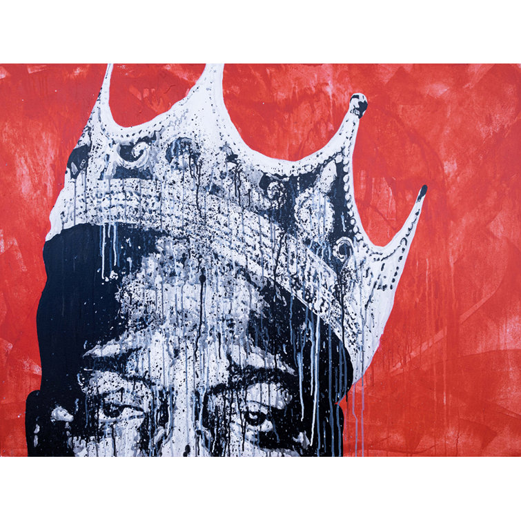 Red Barrel Studio® Biggie Red On Canvas Print | Wayfair