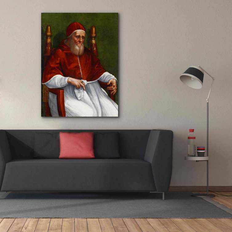 Fleur De Lis Living Portrait Of Pope Julius II On Canvas by Remastered ...