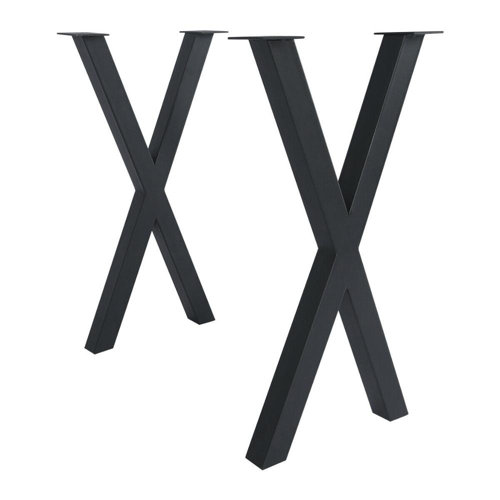 Gracie Oaks Vacaville X Metal Table Leg & Reviews | Wayfair