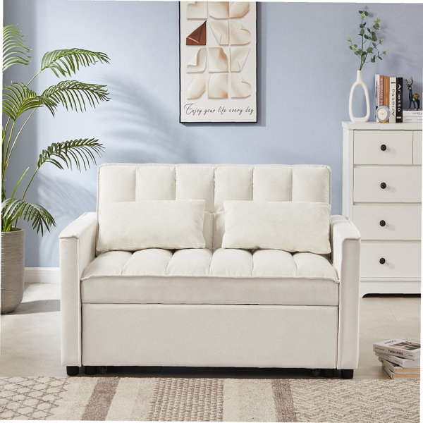 Mercer41 Keymani 53.14'' Upholstered Sleeper Sofa | Wayfair