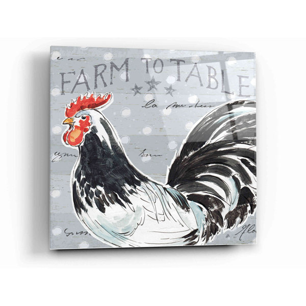 August Grove® Roosters Call III by - Unframed Textual Art | Wayfair