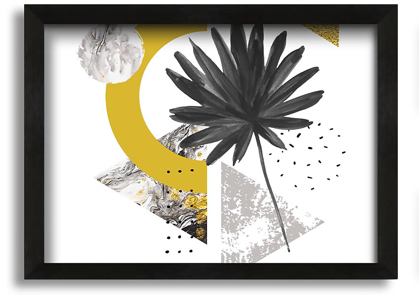 Corrigan Studio Mid Century Triangle - Picture Frame Graphic Art on ...