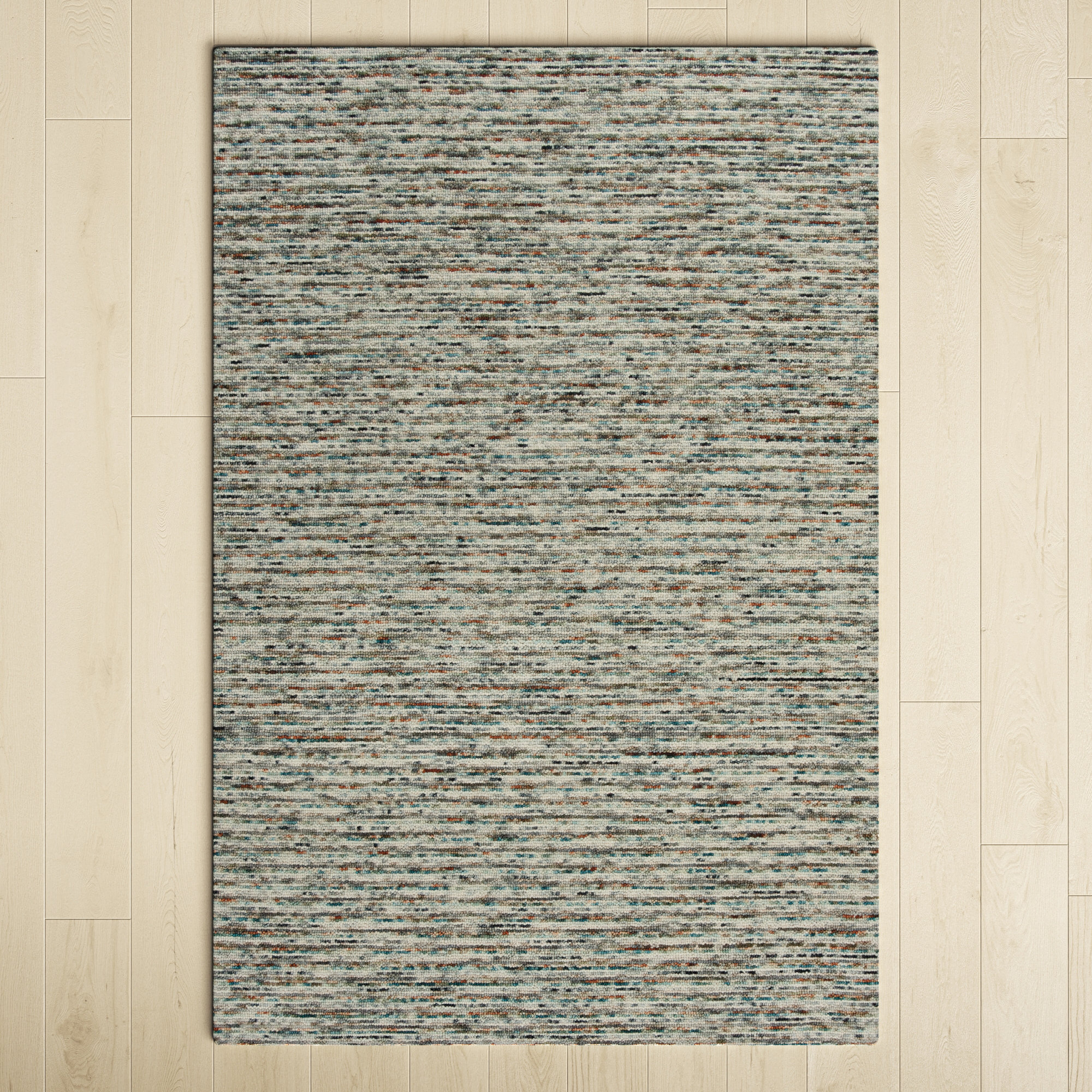 Birch Lane™ Carya Handmade Wool Light Gray Rug & Reviews | Wayfair