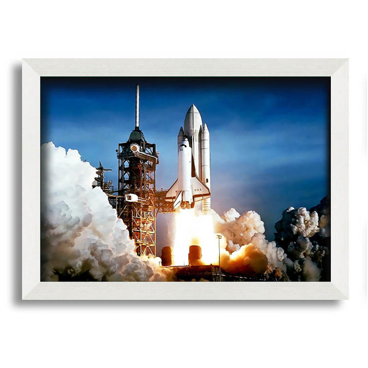Ebern Designs Space Shuttle Take Off - Single Picture Frame Art Prints ...