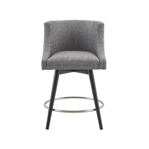 Greyleigh™ Hartlepool Swivel Nailhead Counter Stool & Reviews | Wayfair