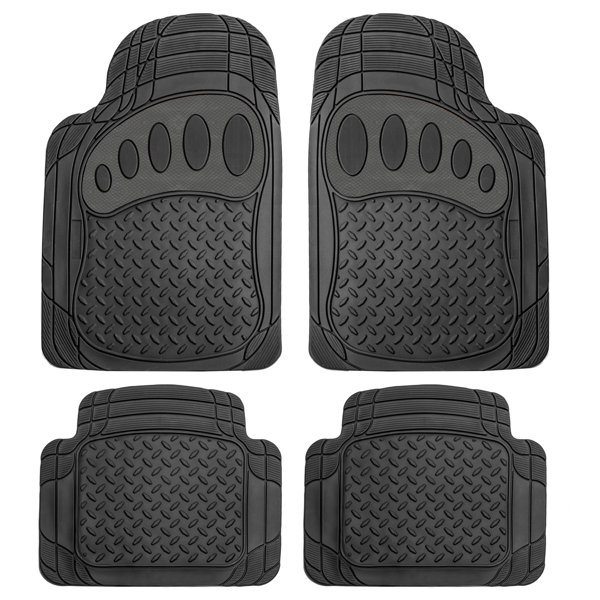 Arlmont & Co. Trimmable ClimaProof Non-Slip Rubber Floor Mats With ...