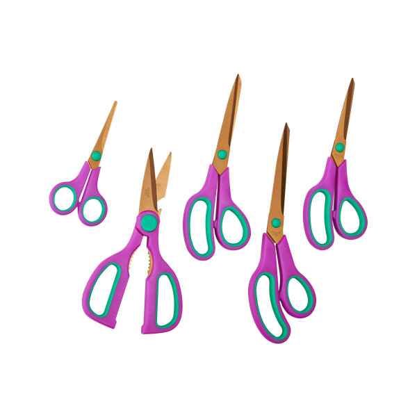 king 5 Piece King scissors set with titanium -coated blades | Wayfair.co.uk