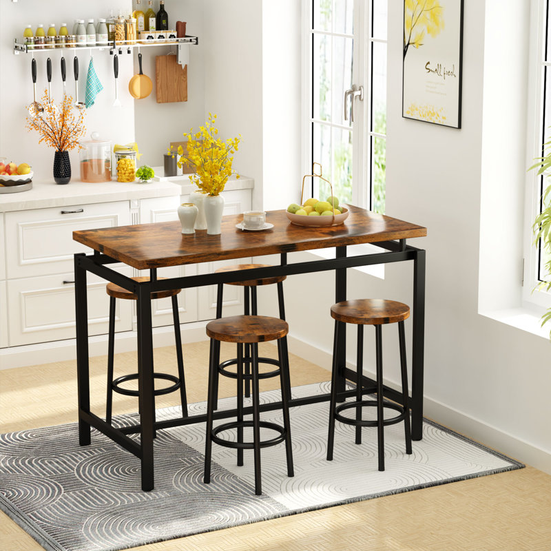 Latitude Run® 4 - Person Counter Height Dining Set & Reviews | Wayfair