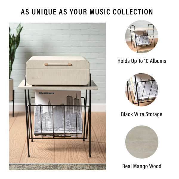 Latitude Run® Wiltshire Turntable Audio Rack | Wayfair