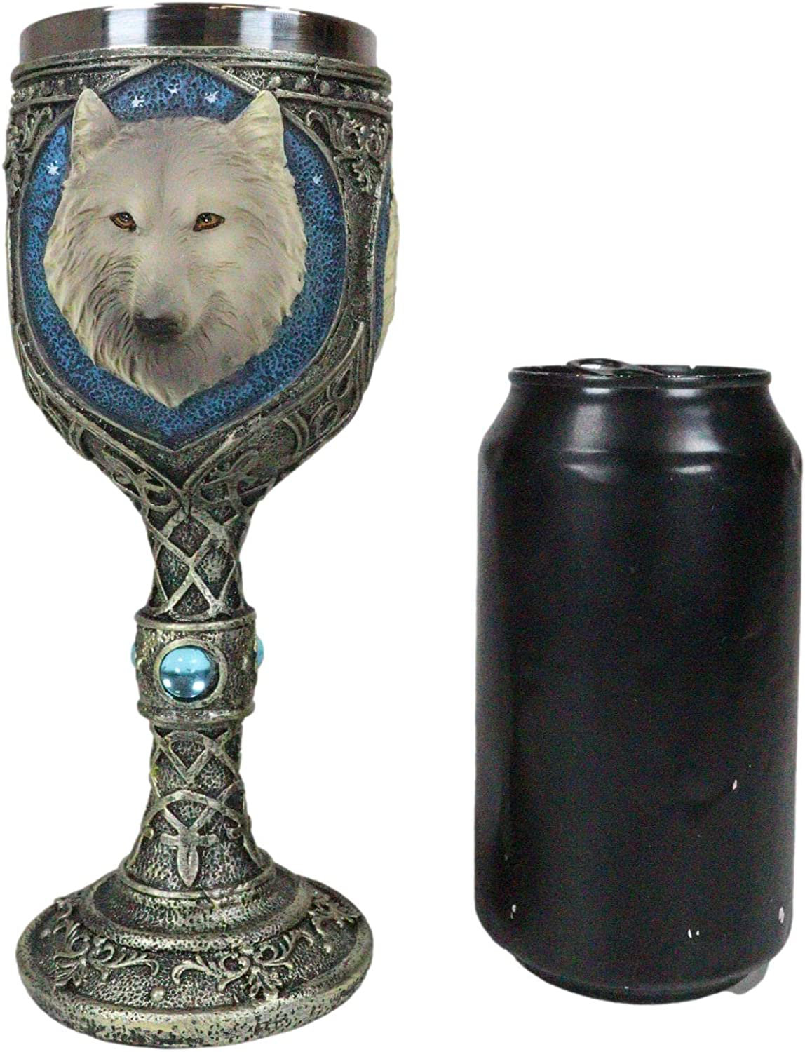 Trinx Ebros Royal Blue Celtic Knotwork Magic Remus Gray Wolf Wine ...