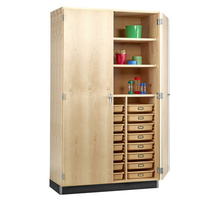Diversified Woodcrafts 6 Compartment Classroom Cabinet with Bins | Wayfair