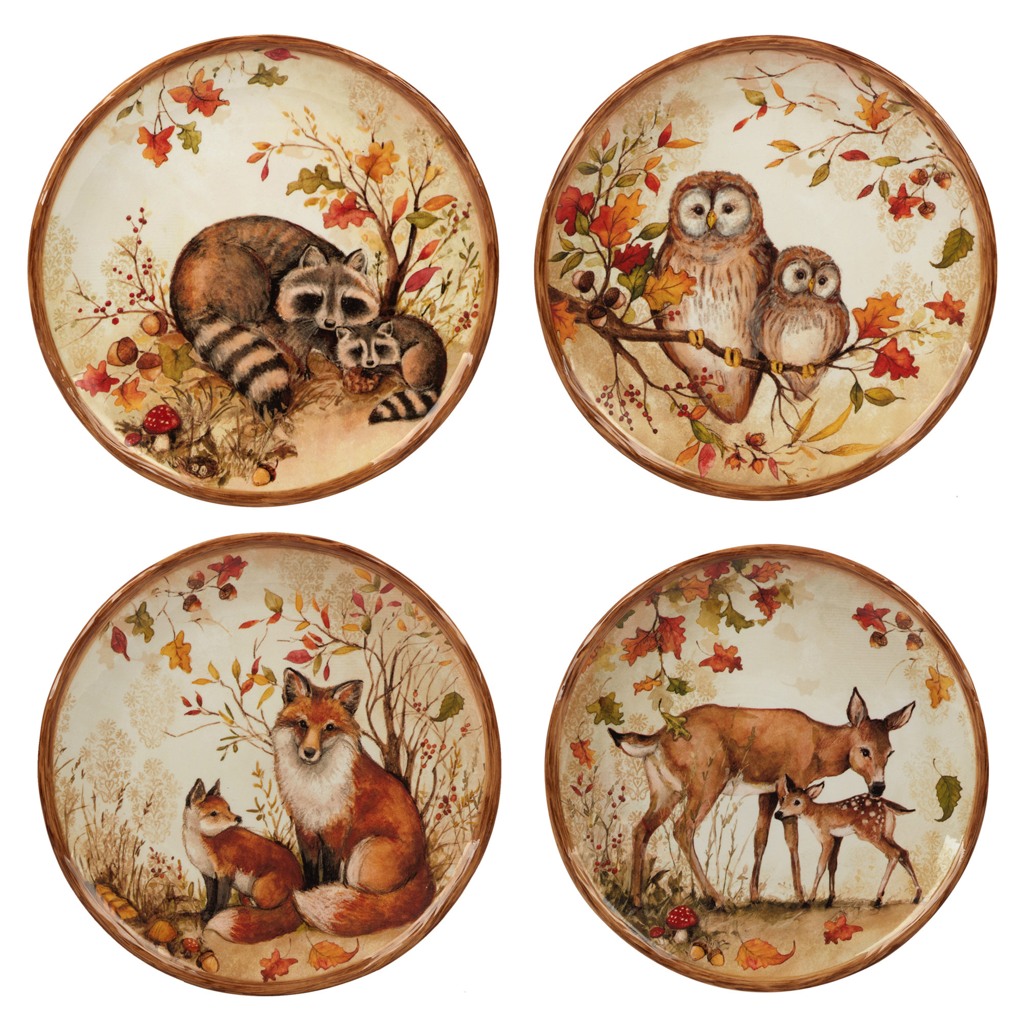 Certified International Pine Forest 16Pc Dinnerware Set & Reviews | Wayfair