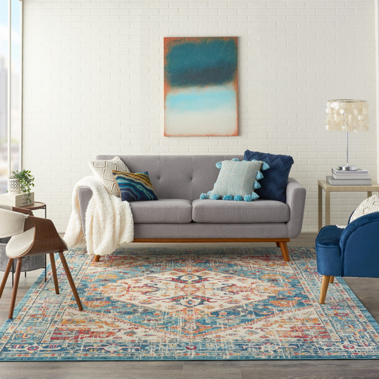 Blue Elephant Light Blue Rug & Reviews | Wayfair.co.uk