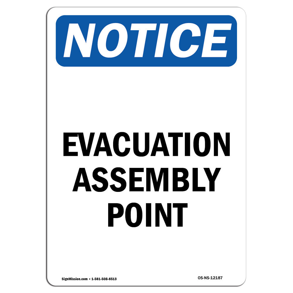SignMission Notice - Evacuation Assembly Point Sign | Wayfair