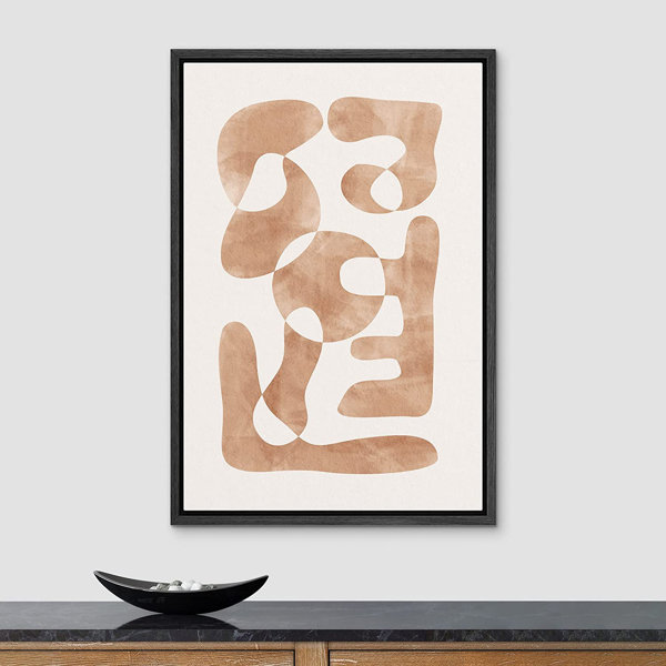 SIGNLEADER Geometric Watercolor Line Art Collage Abstract Shapes ...