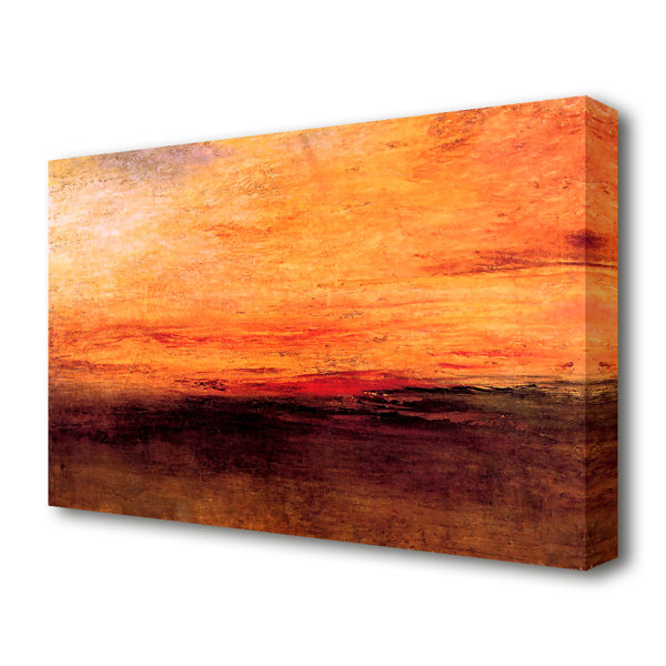 East Urban Home Sunset by J.M.W. Turner - Wrapped Canvas Painting ...