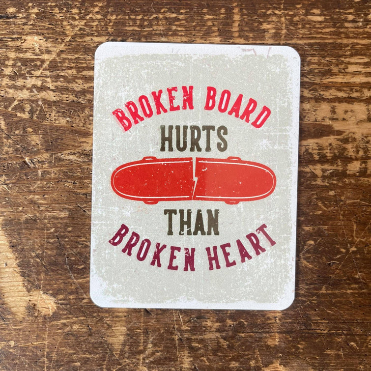 East Urban Home Broken Board Hurts Skateboard Wall Décor | Wayfair.co.uk