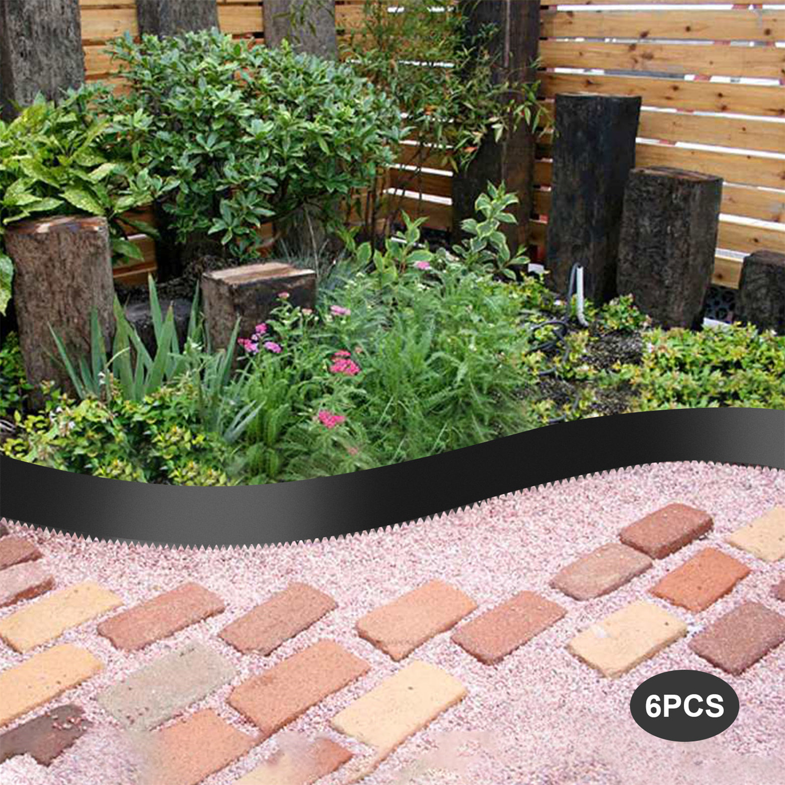 FRONG Black Metal Lawn Edging | Wayfair