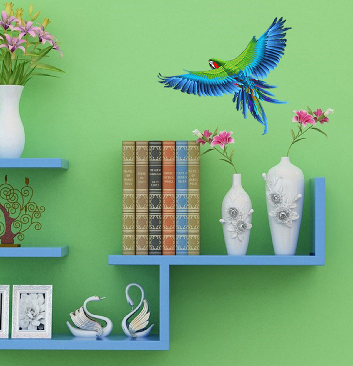 Trinx Parrot Sticker, Parrot Decal, Parrot Wall Art, Parrot Wall Decor ...