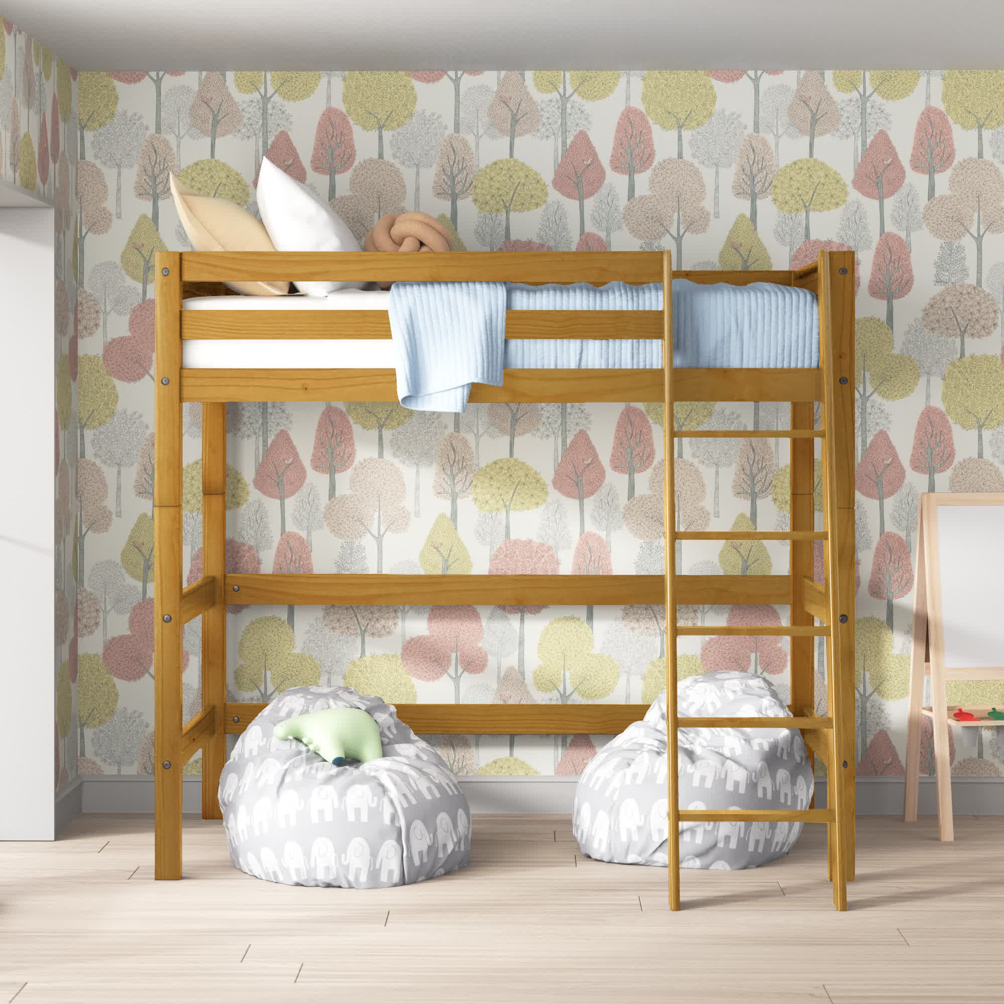 Harriet Bee Snari Solid Wood Loft Bed by Harriet Bee & Reviews | Wayfair