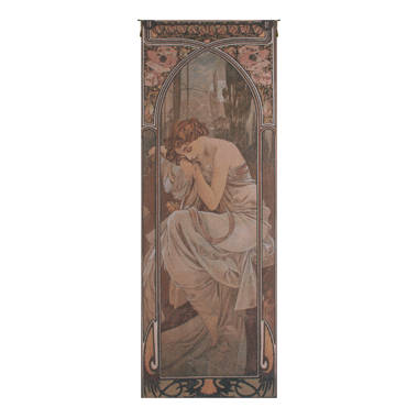Charlotte Home Furnishings Mucha Soir by Alphonse Mucha Tapestry | Wayfair