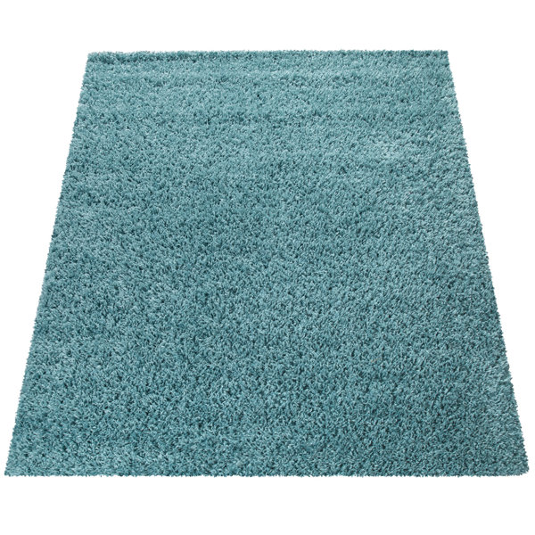 Ebern Designs Alaeyah Aqua Blue Area Rug & Reviews | Wayfair