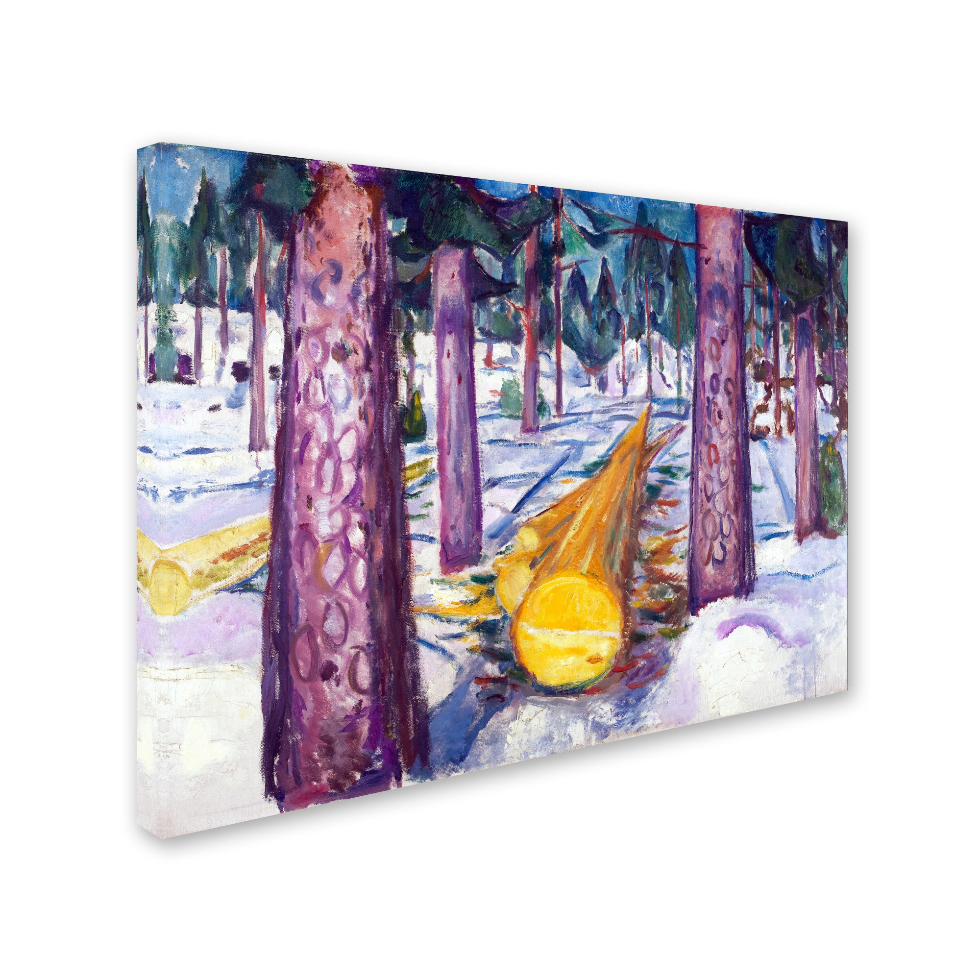 Vault W Artwork Edvard Munch The Yellow Log by Edvard Munch - Wrapped ...