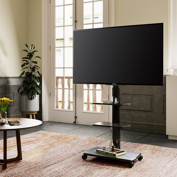 Portable-tv-stand-wheels | Wayfair