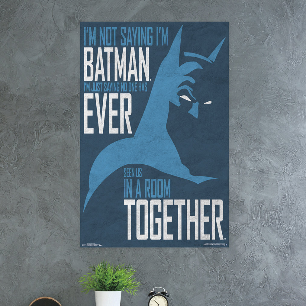 Trends International Batman - Secret Identity Paper Print | Wayfair