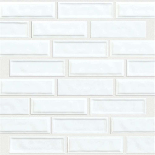 Thomas Avenue Ceramics 12" x 15" Beveled Ceramic Linear Mosaic Wall ...