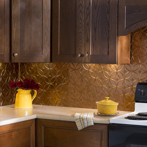 hammered copper backsplash sheets